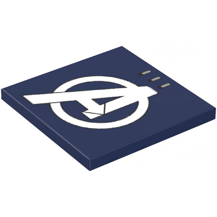 LEGO Tile 4 x 4 with Avengers Logo Sticker (1751) | Brick Owl - LEGO ...