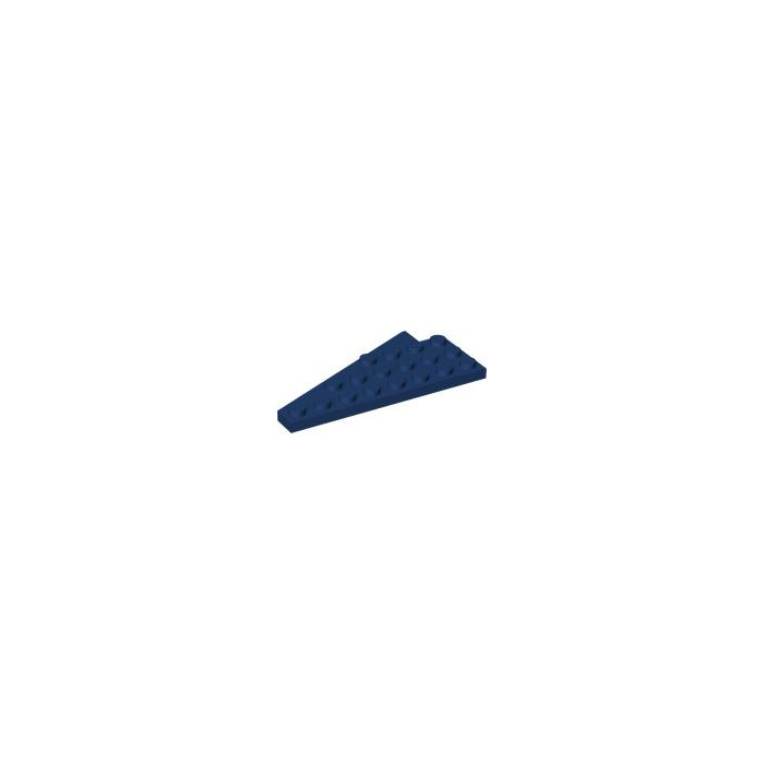 LEGO Dark Blue Wedge Plate 4 x 8 Wing Right with Underside Stud Notch ...