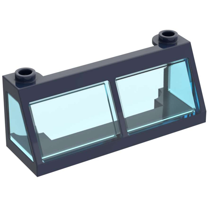 LEGO Dark Blue Windscreen with Transparent Light Blue Glass | Brick Owl ...
