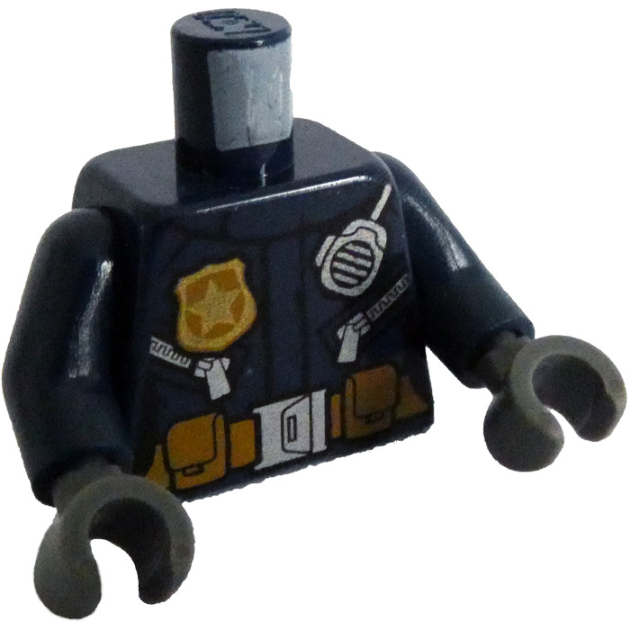 LEGO Dark Blue Woman Police Minifig Torso (973 / 76382) | Brick Owl ...