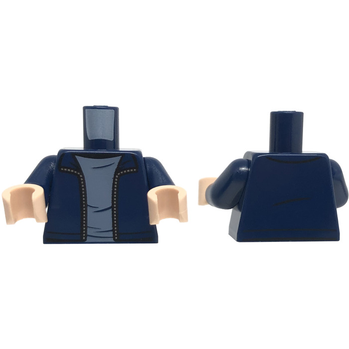 LEGO Dark Blue Zipper Jacket Torso (76382) | Brick Owl - LEGO Marketplace