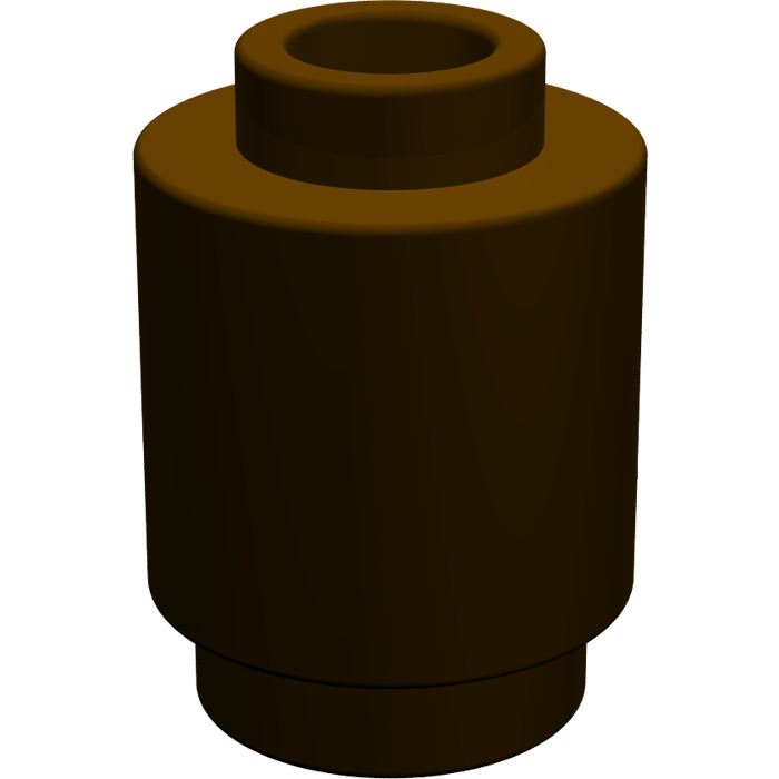 LEGO Dark Brown Brick 1 x 1 Round with Open Stud (3062 / 35390) | Brick ...