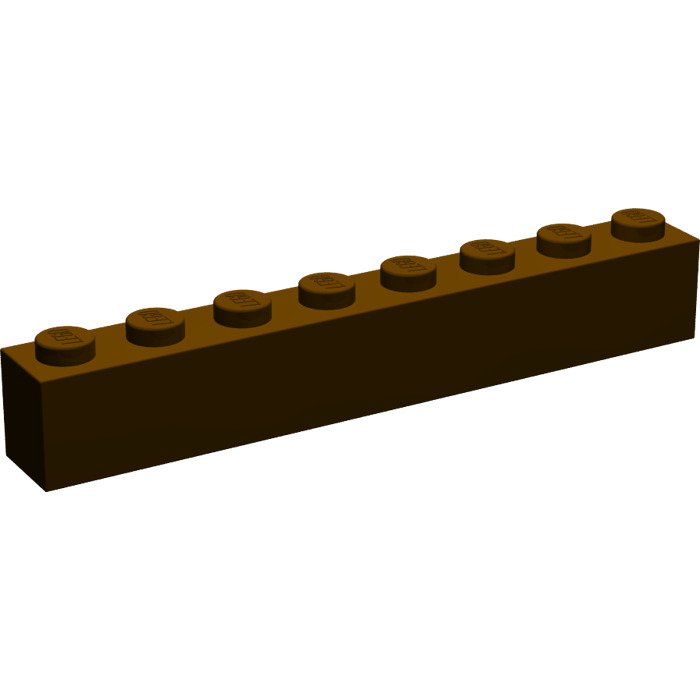 LEGO Dark Brown Brick 1 x 8 (3008) | Brick Owl - LEGO Marketplace