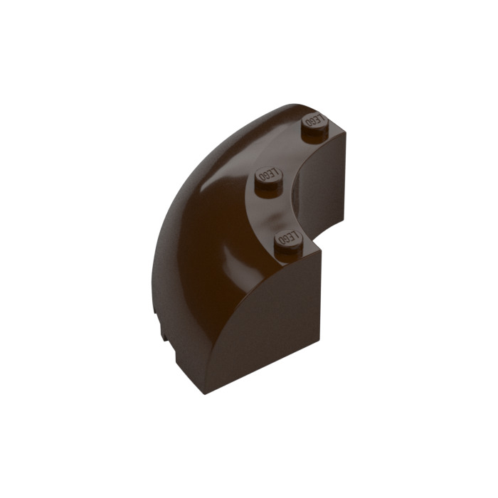LEGO Dark Brown Brick 6 x 6 x 2 Round Corner (87559) | Brick Owl - LEGO ...