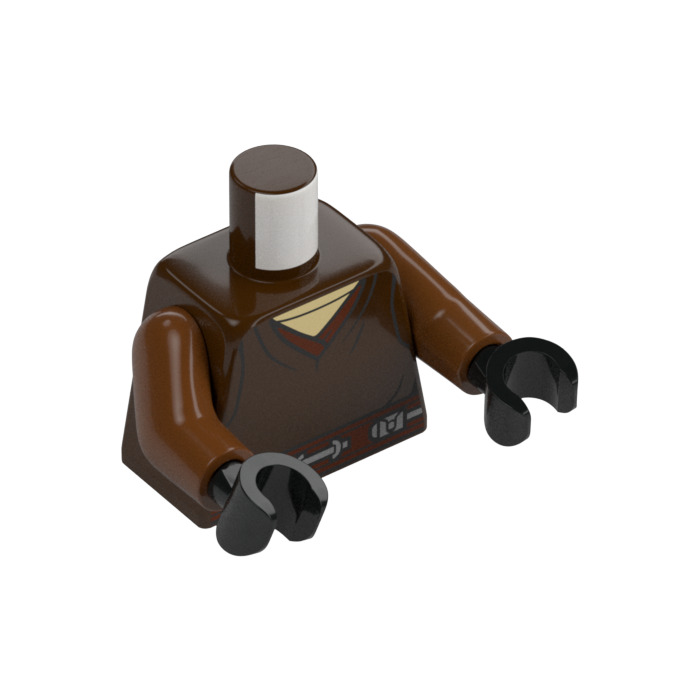LEGO Dark Brown Plo Koon with Printed Legs Minifig Torso (973 / 76382 ...