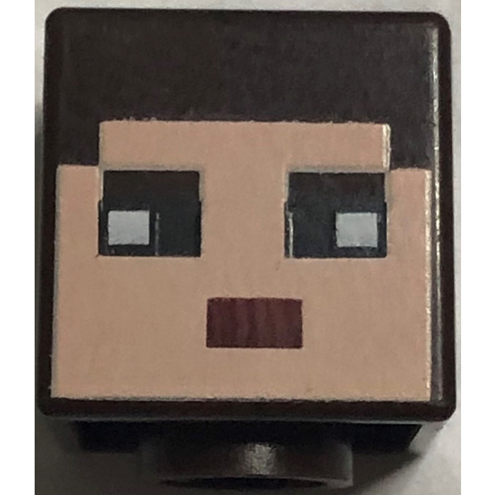 LEGO Square Minifigure Head with Minecraft Skin 3 Pattern (19729 ...