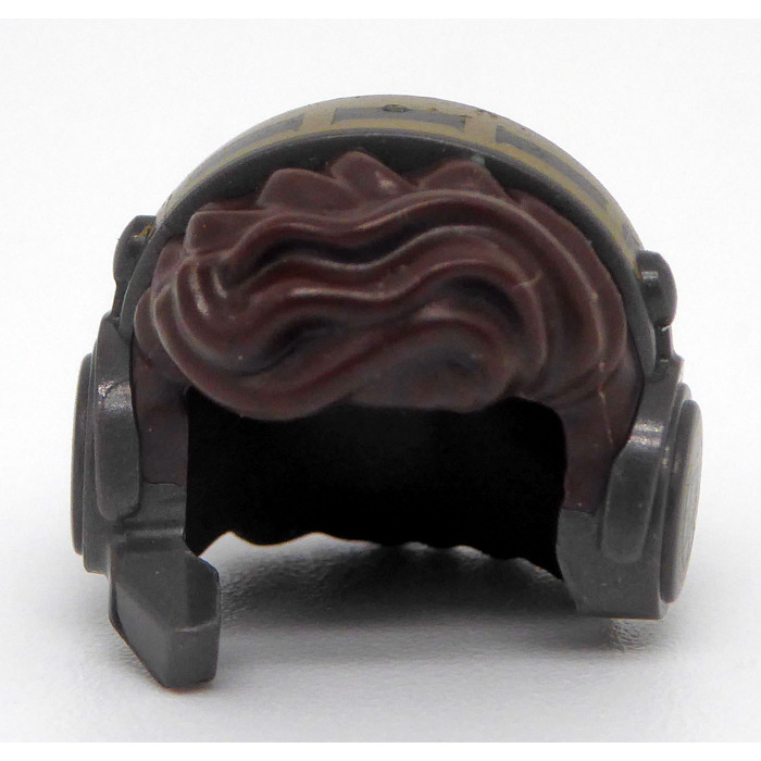 LEGO Dark Brown Tousled Hair with Headset (37029 / 37197) | Brick Owl ...