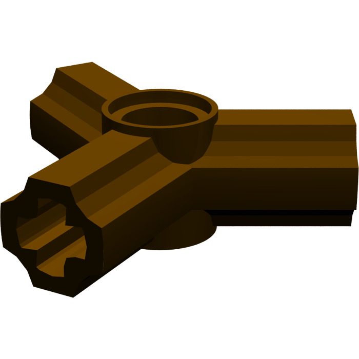 LEGO Dark Brown Triangular Three-Axle Connector with Pin Hole (10288 / ...