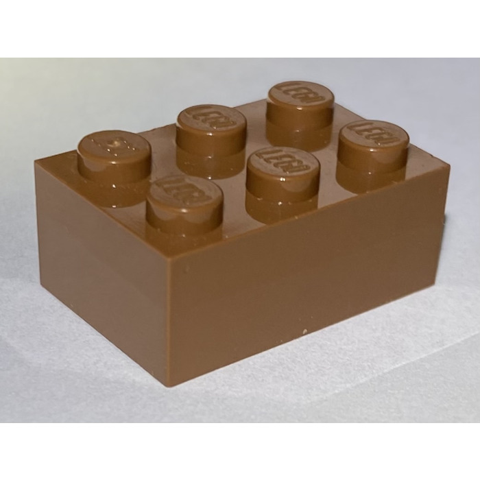 LEGO Dark Flesh Brick 2 x 3 (3002) | Brick Owl - LEGO Marketplace