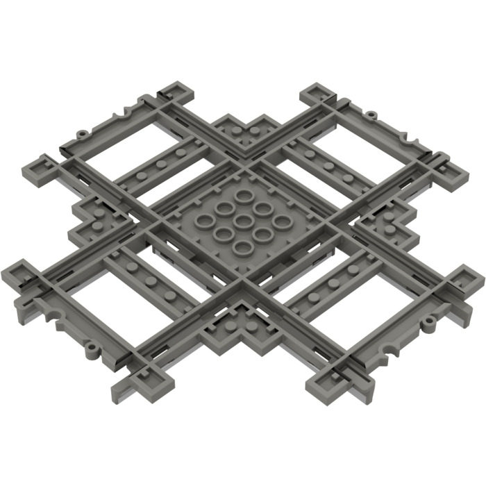 LEGO Dark Gray 9V Train Track Crossing (32087 / 76049) | Brick Owl ...