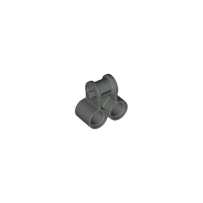 LEGO Dark Gray Cross Block with Two Pinholes (32291 / 42163) | Brick Owl