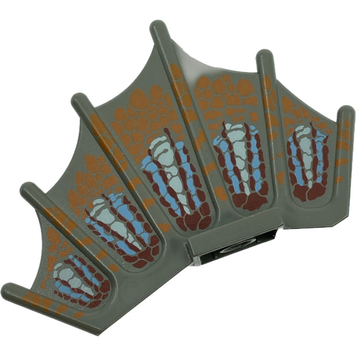 LEGO Dinosaur Sail Fin with Orange and White Scales (40385 / 41652 ...