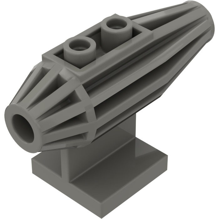 LEGO Dark Gray Jet Engine with Ridges with 2 x 2 Bottom Tile (30358 ...