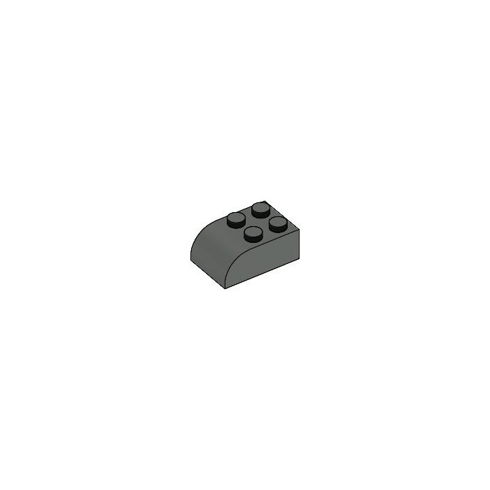 LEGO Dark Gray Slope Brick 2 x 3 with Curved Top (6215) | Brick Owl ...