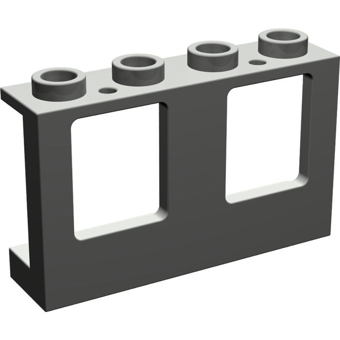 LEGO Window Frame 1 x 4 x 2 with Solid Studs (4863) | Brick Owl - LEGO ...