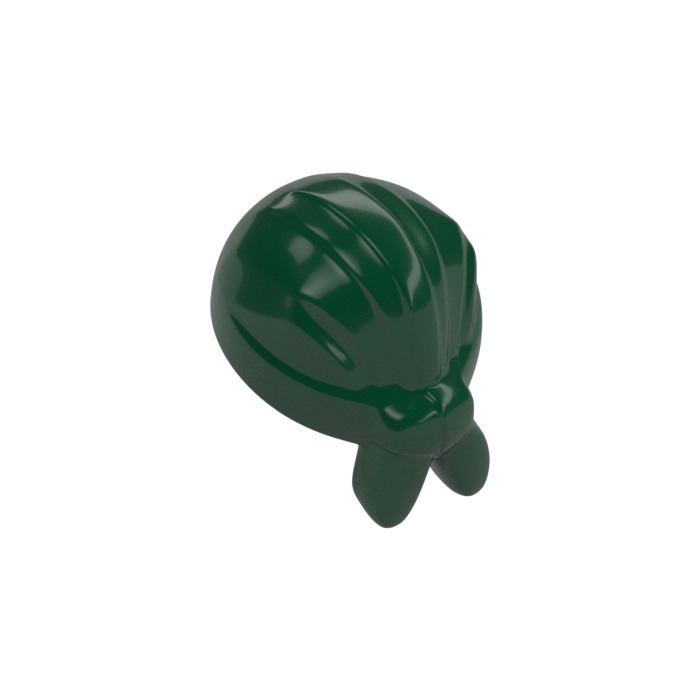 LEGO Dark Green Bandana with Double Tail and Ridges (18927) | Brick Owl ...