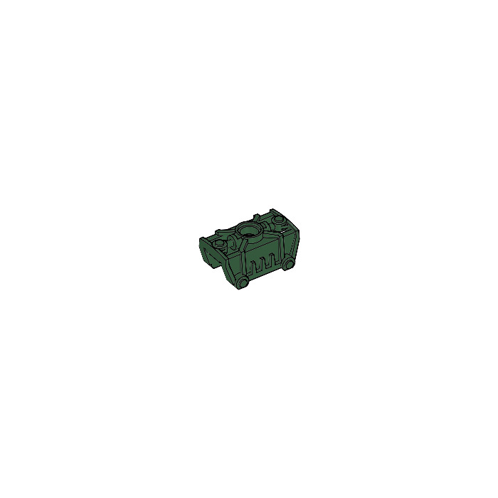 LEGO Dark Green Bionicle Knee Armor 2 x 3 x 1.5 (47299) | Brick Owl