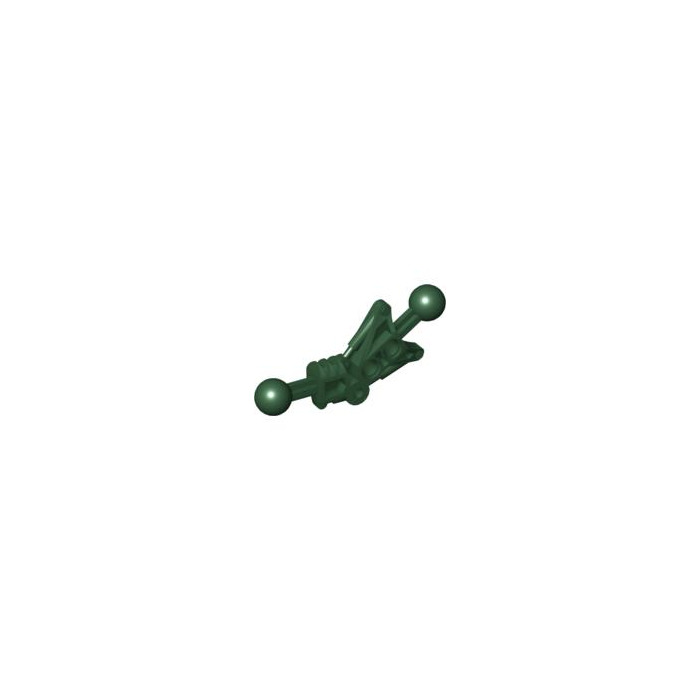 LEGO Dark Green Bionicle Toa Leg 1 x 7 with 2 Ball Joints 30 Degrees ...