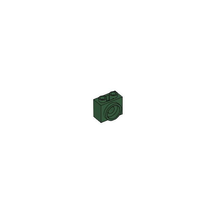 LEGO Dark Green Brick 1 x 2 x 1.3 with Rotation Joint Socket (80431 ...