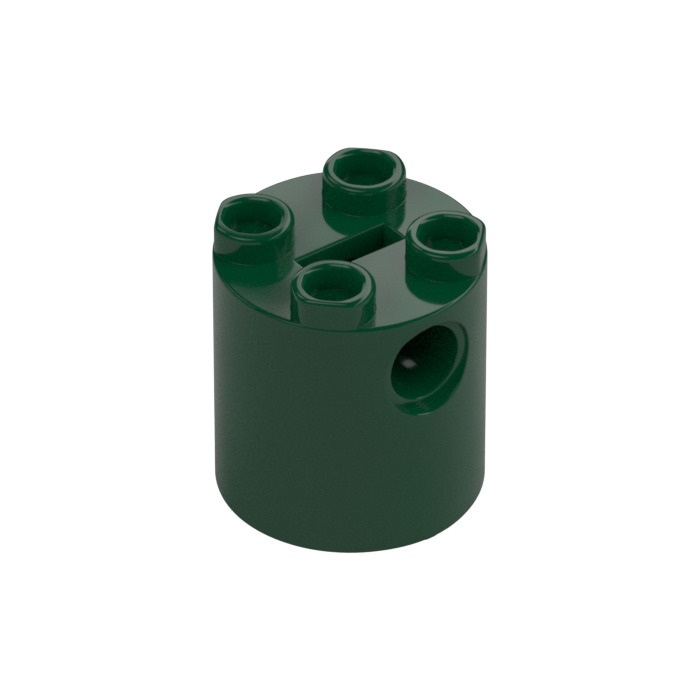 LEGO Brick 2 x 2 x 2 Round with Bottom Axle Holder with '+' Orientation ...