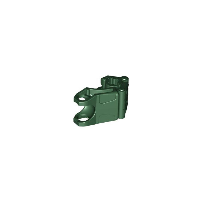 LEGO Dark Green Hand with Joint Socket and Axle Hole with 3 Fingers ...