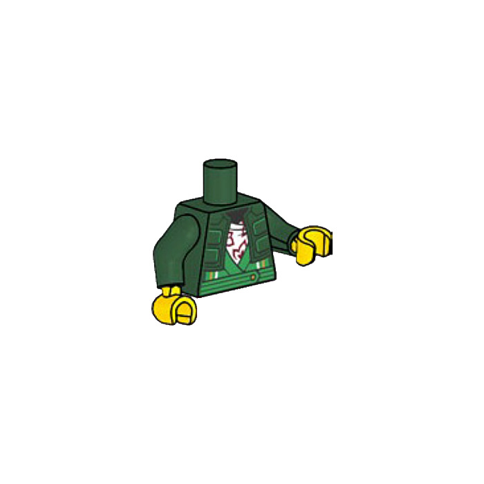 LEGO Dark Green Harumi - Casual Minifig Torso (973 / 76382) | Brick Owl ...
