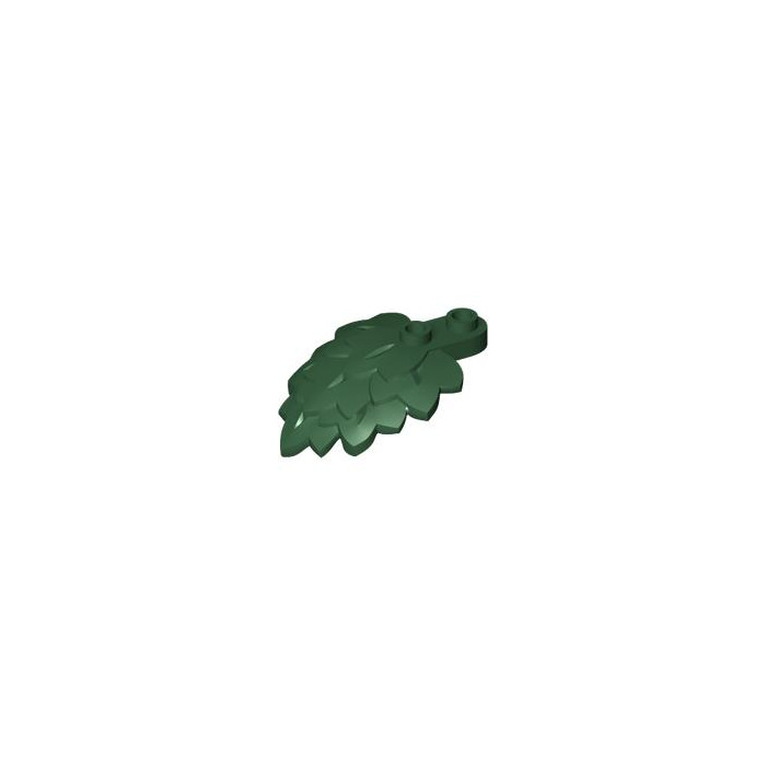 LEGO Dark Green Leaf 1.3 x 4 x 5 Layered (5058) | Brick Owl - LEGO ...