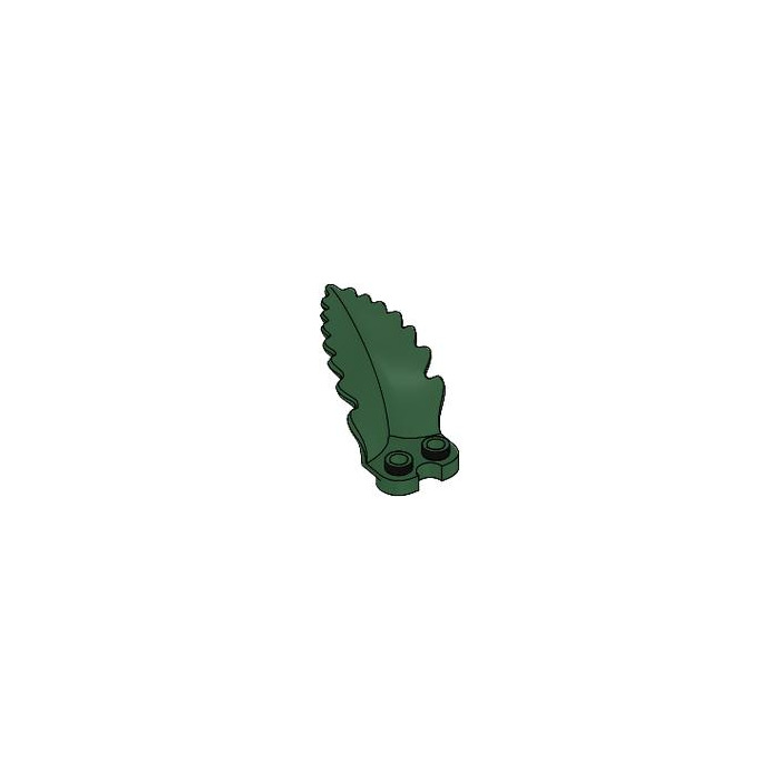 LEGO Dark Green Leaf 3 x 4 x 2.3 Curved Upright (5151) | Brick Owl ...