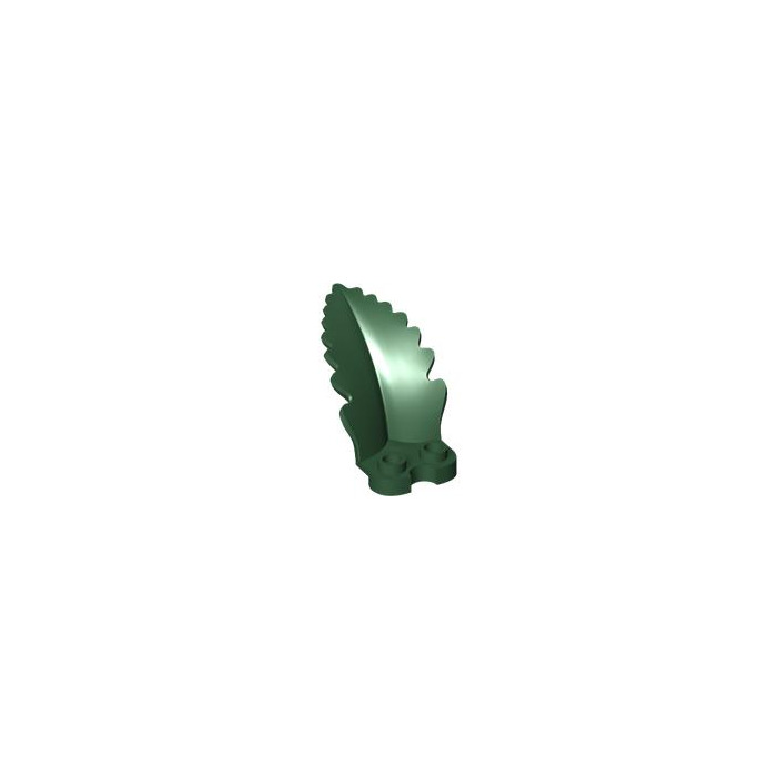 LEGO Dark Green Leaf 3 x 4 x 2.3 Curved Upright (5151) | Brick Owl ...