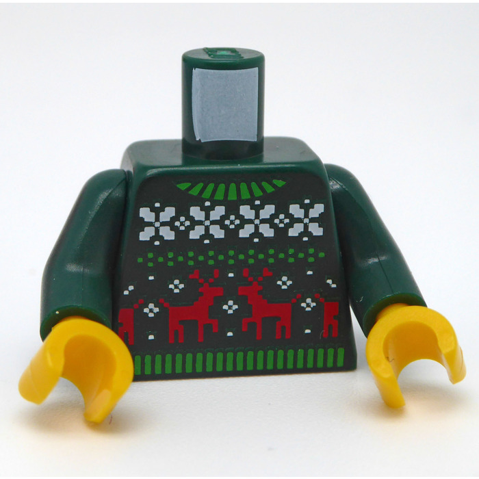 LEGO Minifig Torso with Christmas Sweater (973) | Brick Owl - LEGO ...