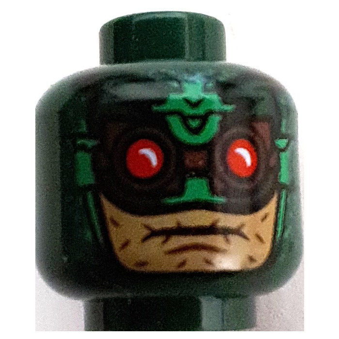 LEGO Dark Green Parademon with Dark Green Armor and Minifigure Head ...