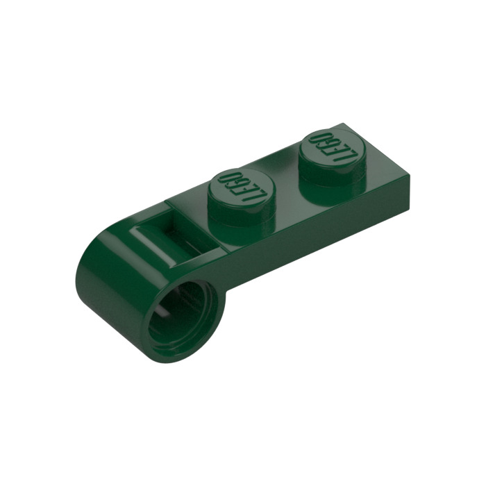 LEGO Dark Green Plate 1 x 2 with End Pin Hole (3172) | Brick Owl