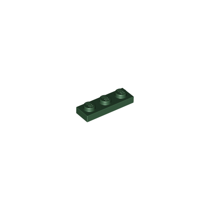 LEGO Dark Green Plate 1 x 3 (3623) | Brick Owl - LEGO Marketplace