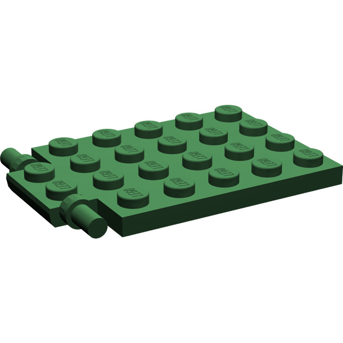 LEGO Dark Green Plate 4 x 6 Trap Door Flat Hinge (92099) | Brick Owl ...