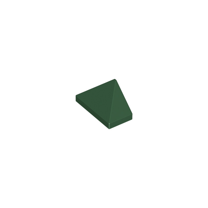 LEGO Dark Green Slope 1 x 2 (45°) Triple with Inside Bar (3048 / 51974 ...