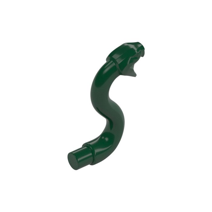 LEGO Dark Green Snake Head with Bar (28588) | Brick Owl - LEGO Marketplace
