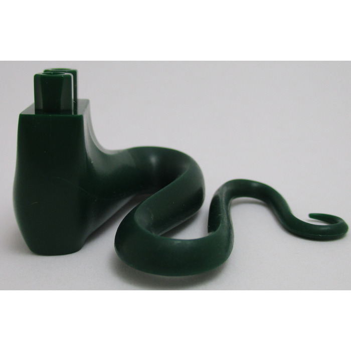 LEGO Dark Green Snake Lower Body with Lime and Red Scales (98140 ...