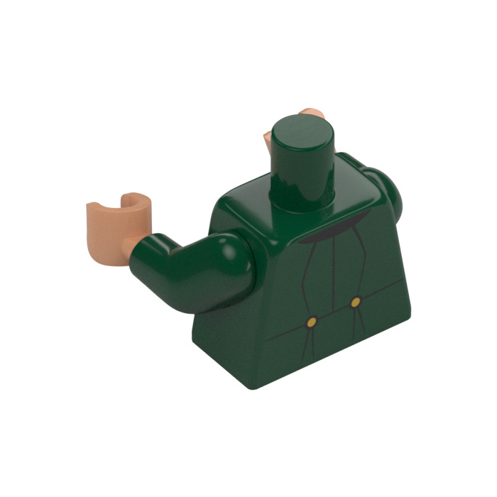 LEGO Dark Green The Wizard with Hat Minifig Torso (973 / 76382) | Brick ...