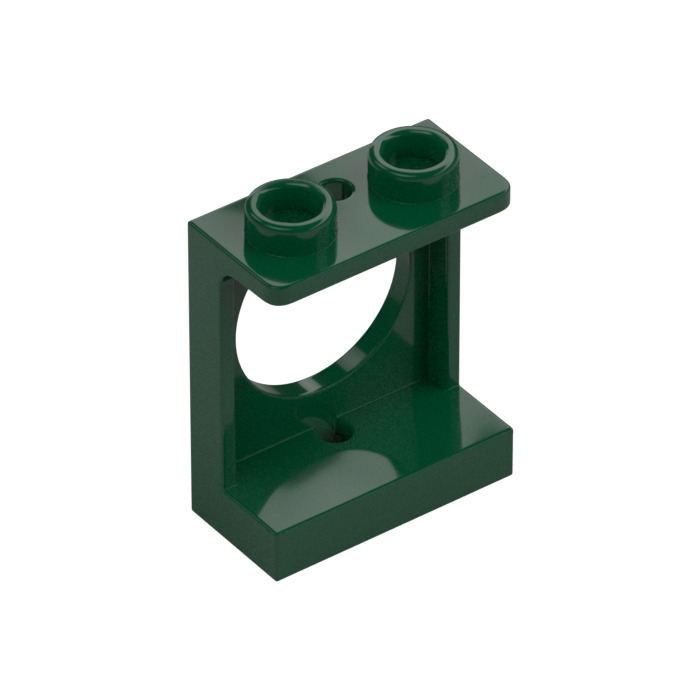 LEGO Dark Green Window Frame 1 x 2 x 2 with Round Opening (7276 ...