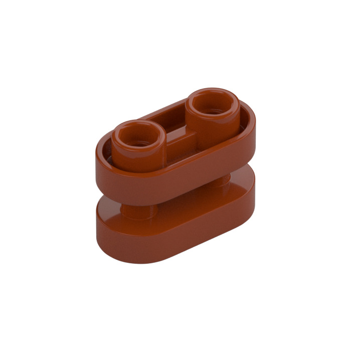 LEGO Dark Orange Brick 1 x 2 Rounded with Open Center (77808) | Brick Owl