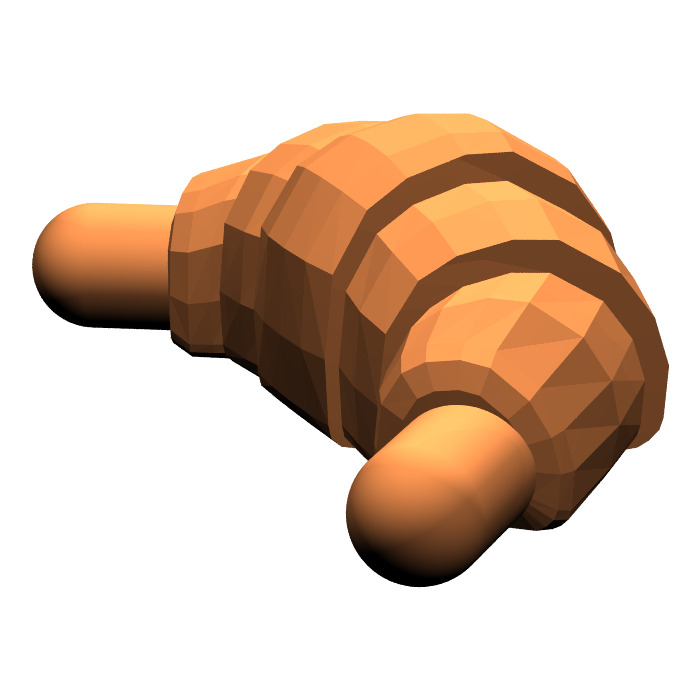 LEGO Dark Orange Croissant with Rounded Ends (33125) | Brick Owl - LEGO ...