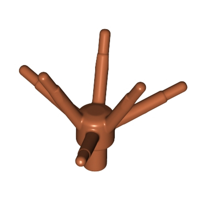 LEGO Dark Orange Flower Stem with Stalk and 6 Stems (19119) | Brick Owl ...