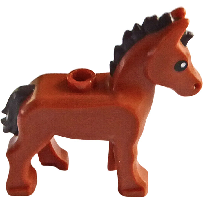 LEGO Foal with Dark Brown Hair | Brick Owl - LEGO Marketplace
