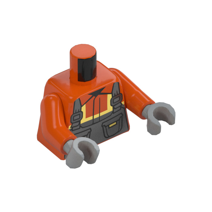 LEGO Male Construction Worker Minifig Torso (973 / 76382) | Brick Owl ...