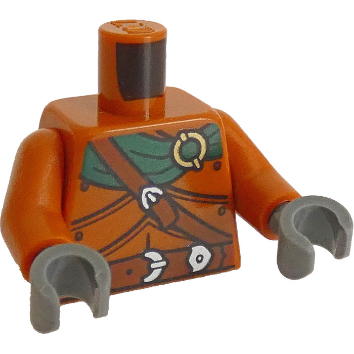 LEGO Dark Orange Minifig Torso Aarakocra Ranger (973 / 76382) | Brick ...
