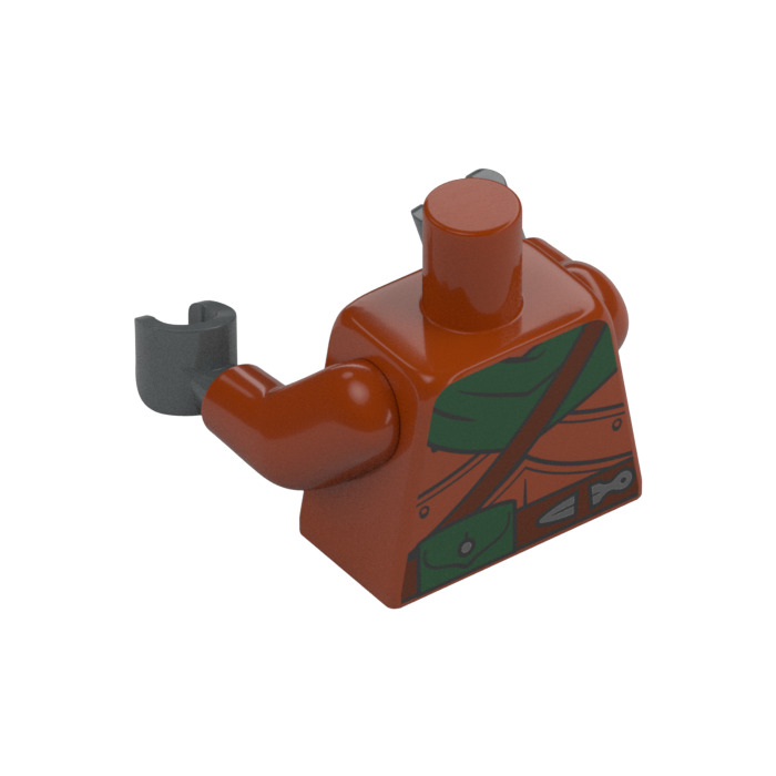 LEGO Dark Orange Minifig Torso Aarakocra Ranger (973 / 76382) | Brick ...