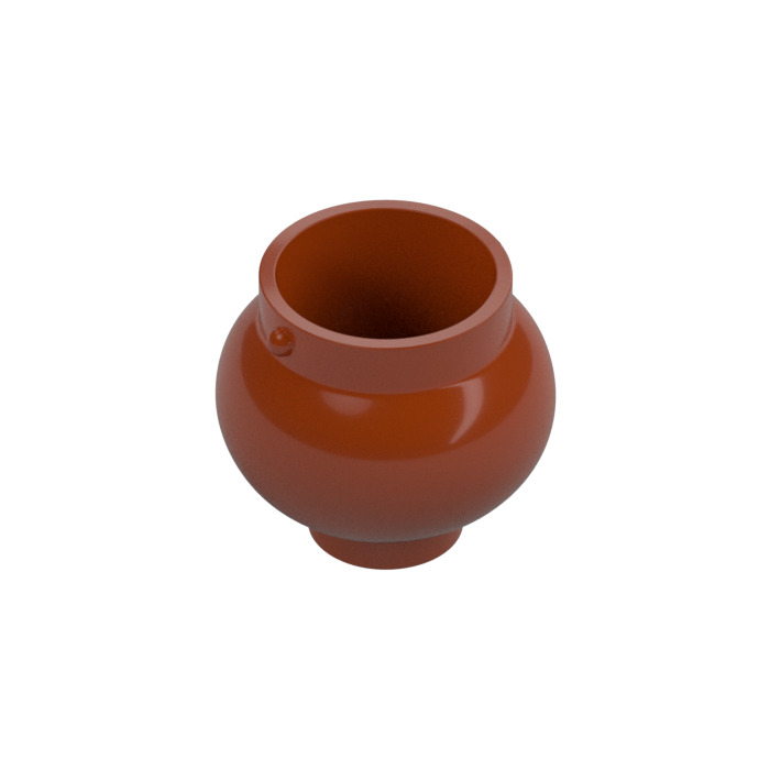 LEGO Dark Orange Pot / Cauldron with Handle Holders (79807 / 98374 ...