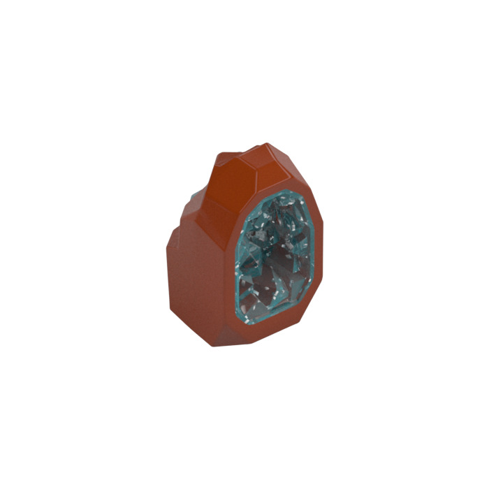 LEGO Rock 1 x 1 with Transparent Light Blue Glitter Crystal (49656 ...