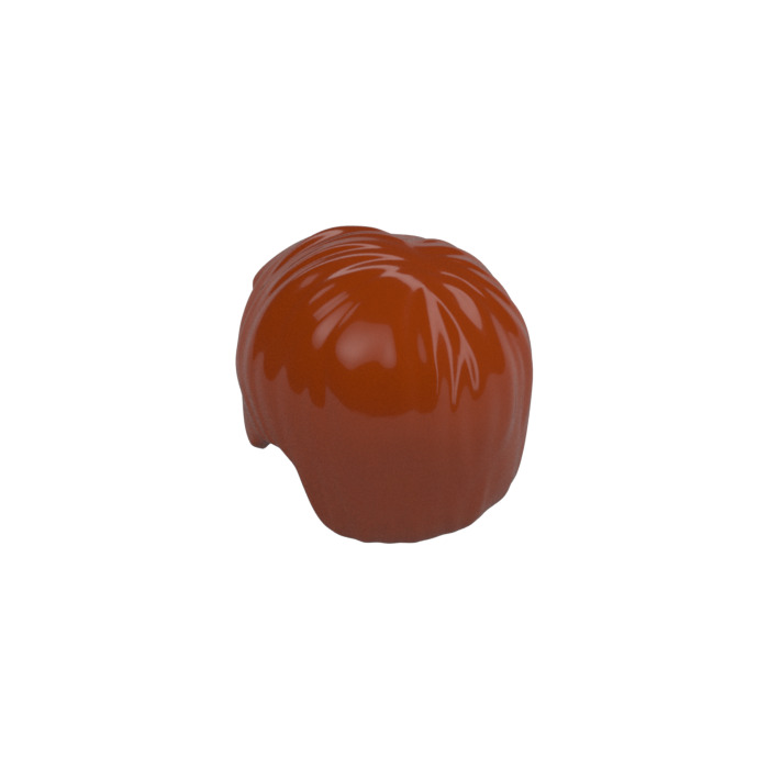 LEGO Dark Orange Short Tousled Hair with Side Parting (62810 / 88425 ...