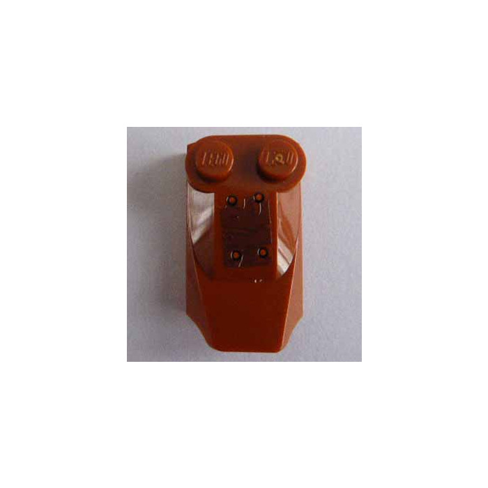 LEGO Dark Orange Slope 2 x 3 x 0.7 Curved with Wing with Rivets and ...